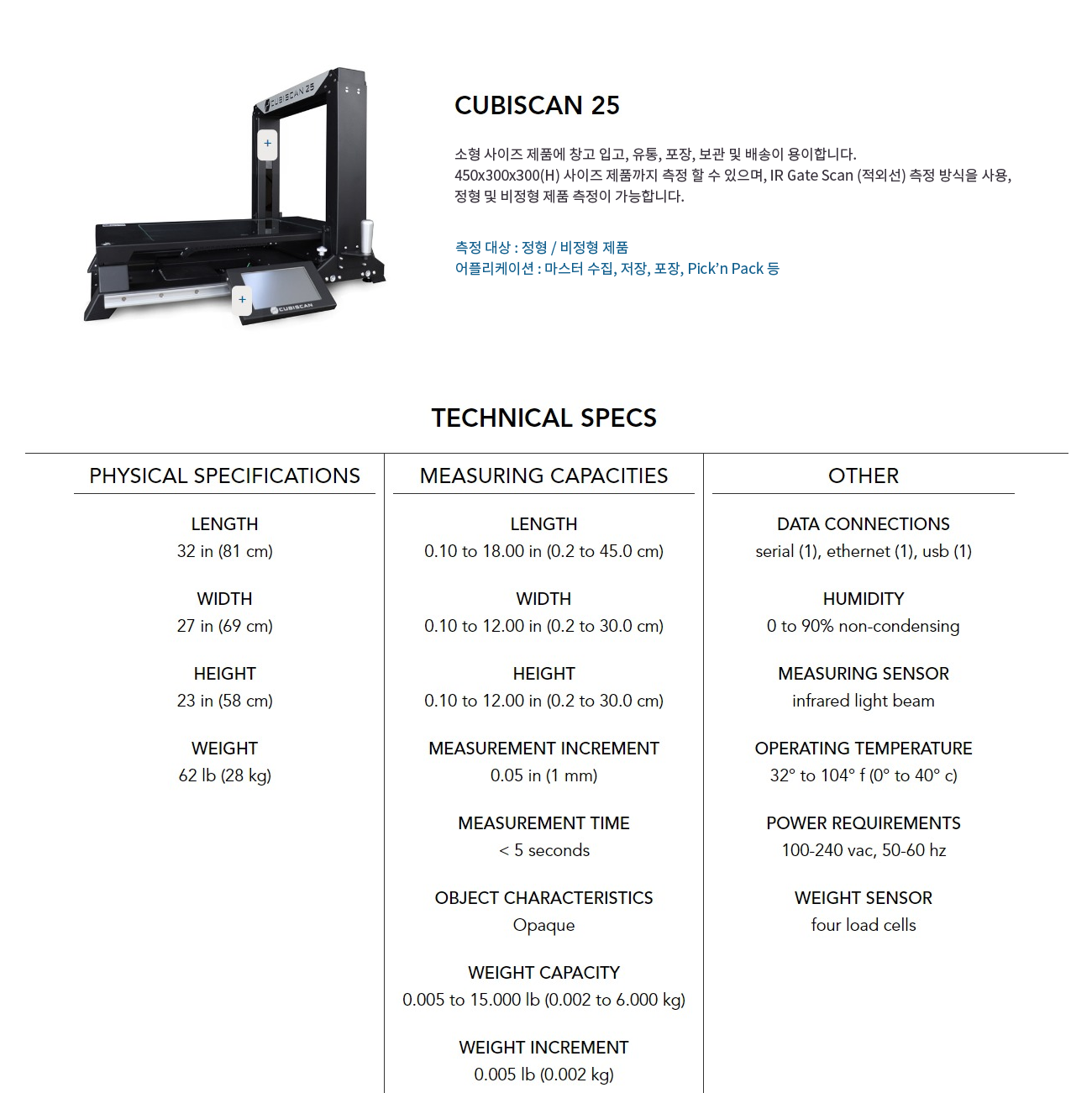 CUBISCAN 25 - 큐비스캔